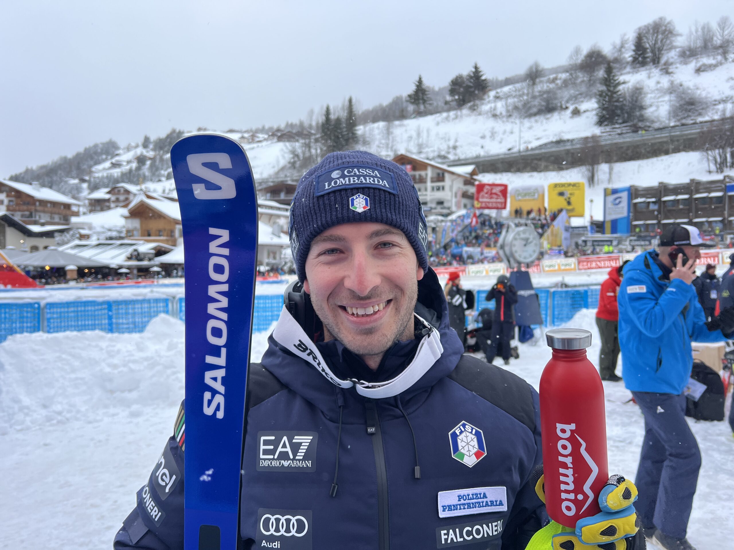 La gioia di Pietro Zazzi e Nicolò Molteni in Val Gardena - Race ski ...